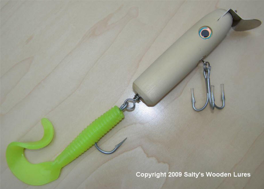 2.5 Oz Tallywhacker Swimmer lure making kits from Salty's Wood Lures